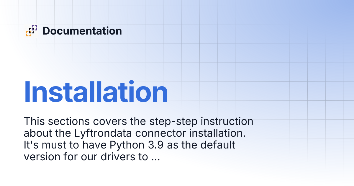 Installation | Documentation